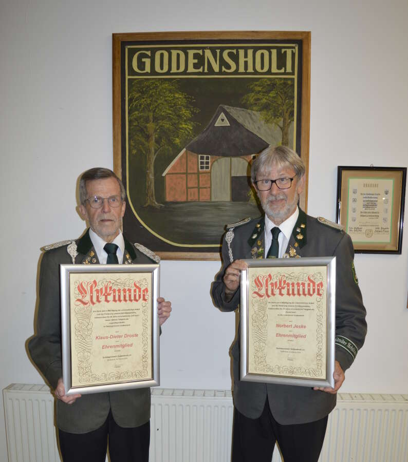Schützenverein Godensholt zeichnet Klaus-Dieter Droste und Norbert ...