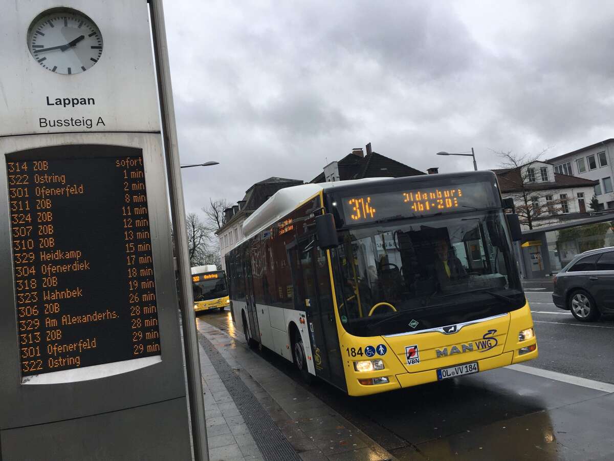 VWG-Busse in Oldenburg: Fahrpläne werden zusammengestrichen