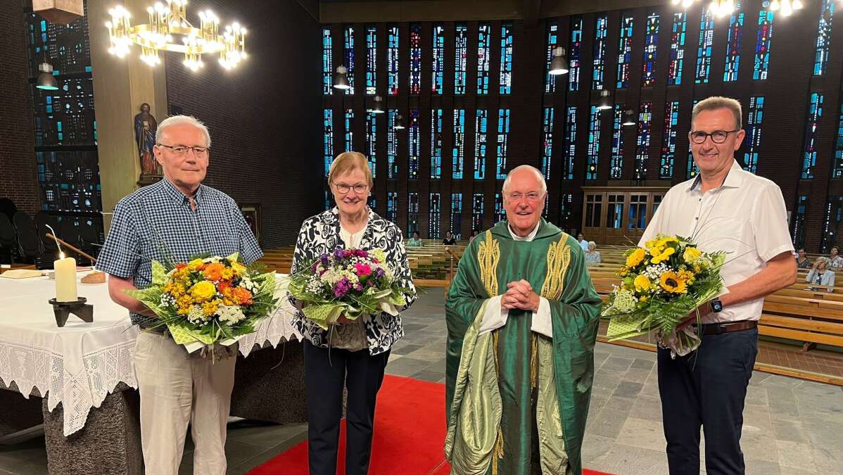 Ehrung für Hans van Westen, Agnes Meyer und Franz-Josef Behrens ...