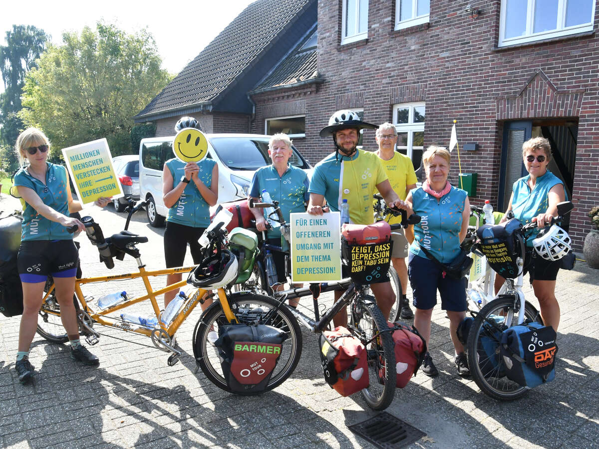 Mut-Tour 2023 in Littel: Radfahren gegen die Depressionen