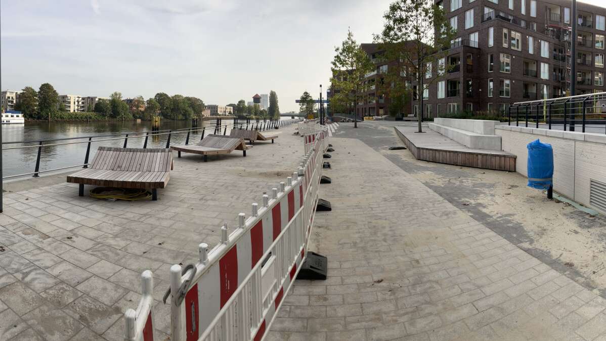 Neue Promenade in Oldenburg vor Eröffnung: Zu wenig Grün am Alten ...