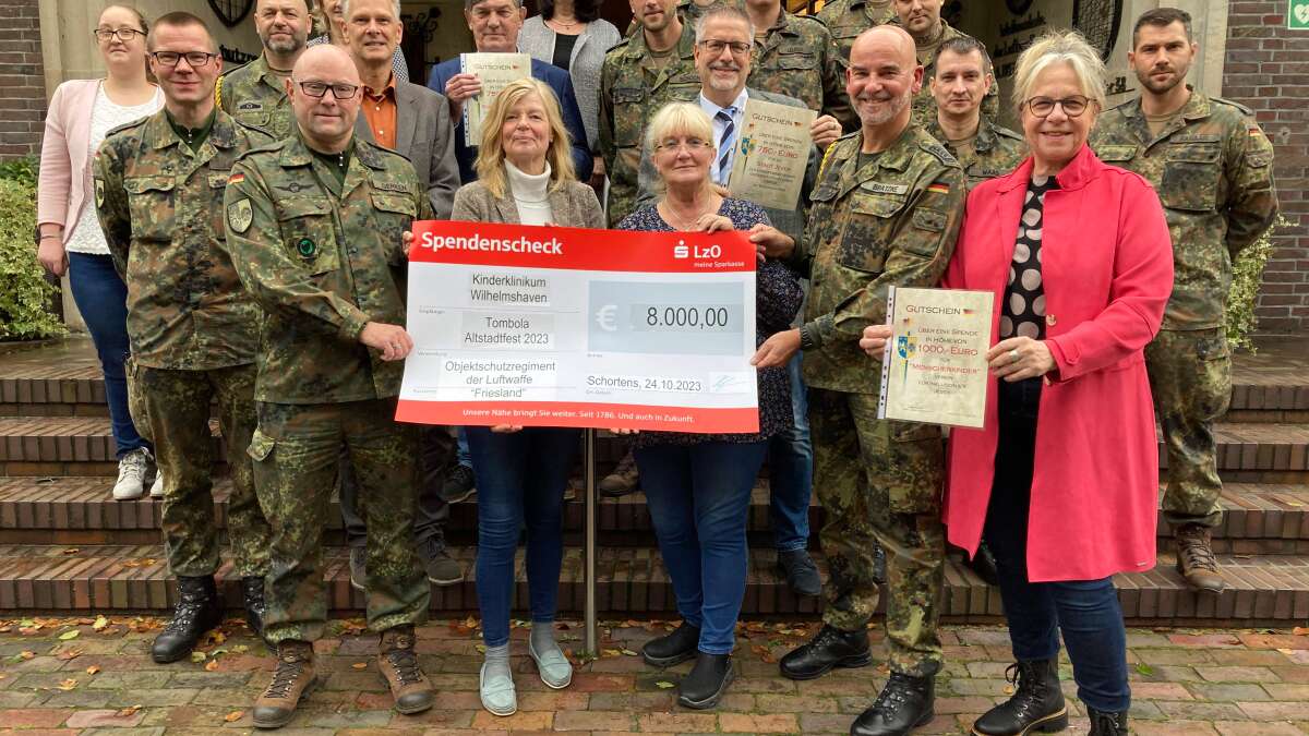Objektschutzregiment Friesland sammelt 10.500 Euro für den guten Zweck