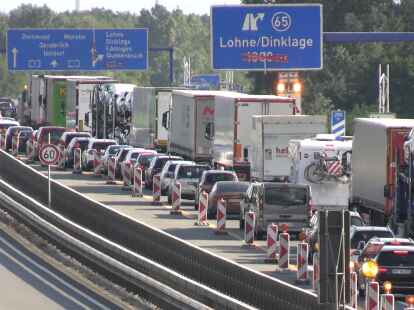 A1 bei Vechta: Vollsperrung zwischen Holdorf und Dinklage am Wochenende