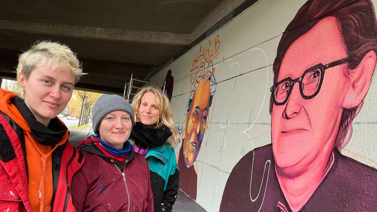 Kunstwerk in Oldenburg: Große Porträts ehren große Frauen