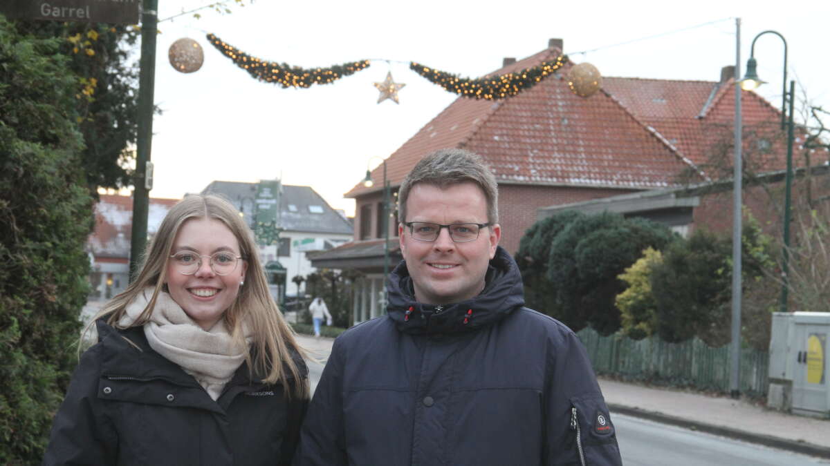 Weihnachtsbeleuchtung in Garrel erweitert: Beleuchtete Girlande ...