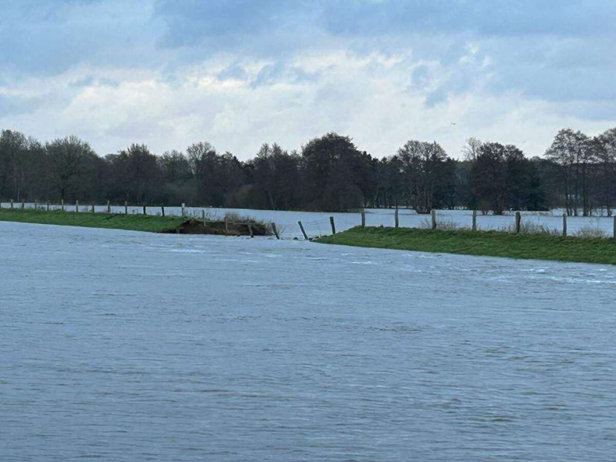 Hochwasser in Niedersachsen: Deichbruch in Löningen, Warnung im Kreis ...