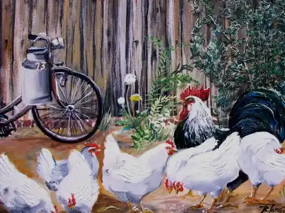 Wiefelstederin Barbara Jaros stellt Bilder in der Augustfehner ...