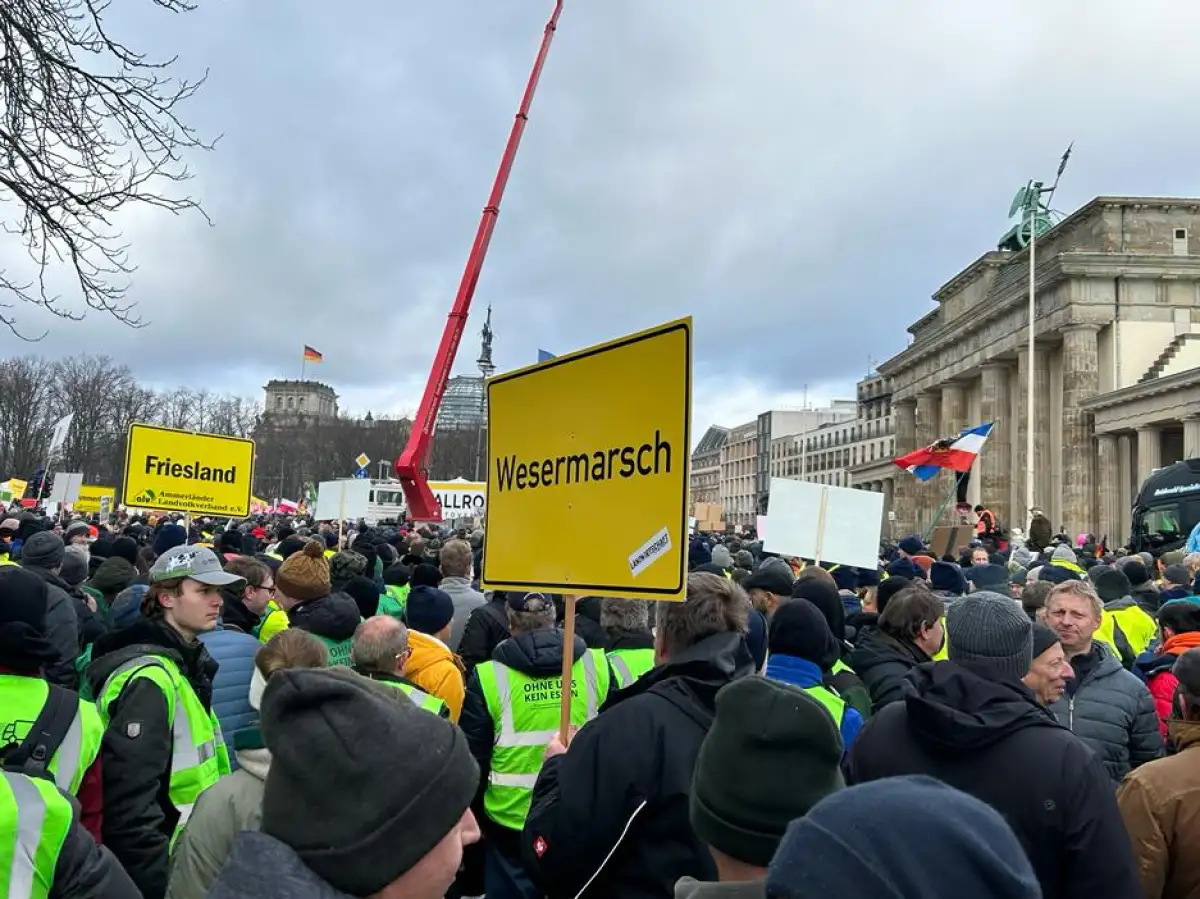 Frieslands Bauern zum Protest in Berlin
