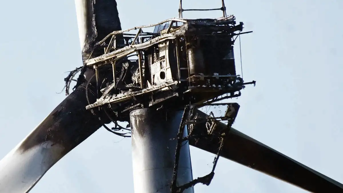 Energiewende in Niedersaschsen – Windrad-Brand bei Brake: Landkreis ...