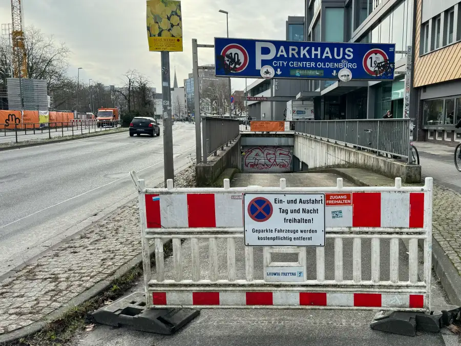 Oldenburger CCO-Tiefgarage ab sofort komplett gesperrt – Ehemalige ...