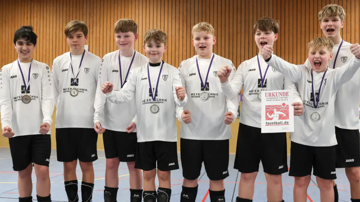 Faustball: U 14 des TV Brettorf wird norddeutscher Vizemeister