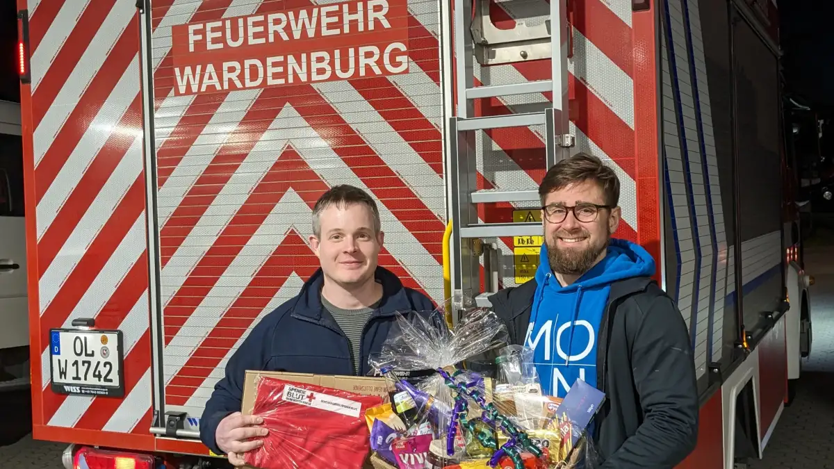 Blutspenden in Wardenburg: Jan Bönecke ist der 24.000. Spender
