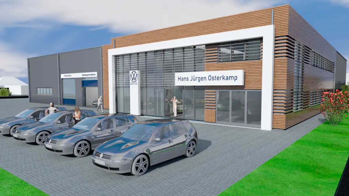 Autohaus Hans Jürgen Osterkamp in Emden baut neu: Die Probleme des ...