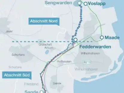 Energie in Friesland: Neue 380-kV-Leitung verläuft in Nord-Süd-Richtung
