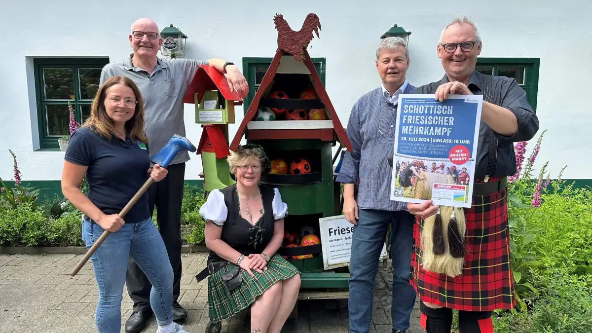 Schottisch-friesischer Mehrkampf in Butjadingen: Jux-Wettbewerb ...
