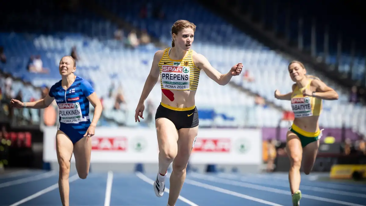 Talea Prepens aus Cloppenburg rennt bei Leichtathletik-EM in Rom mit ...