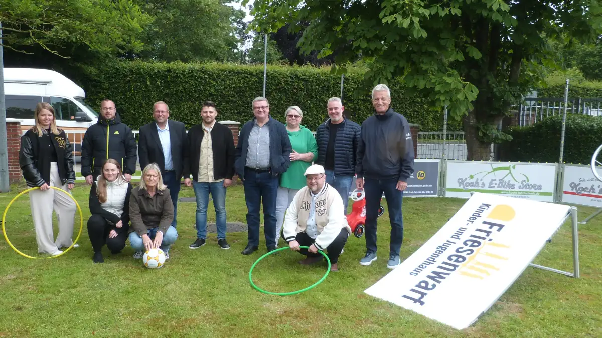 „Fun Park“ für Friesenwarf in Roffhausen: Sponsoren übergeben Spende an ...
