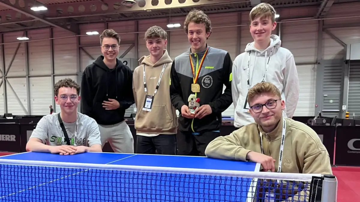 Tischtennis: Joshua Martin vom TV Hude wird Deutscher Meister