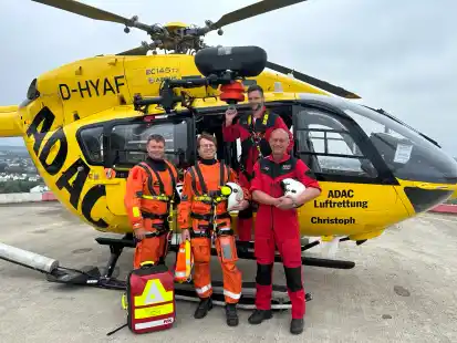Helikopter-Team aus Sande: Einsatz im Hochwassergebiet bei Augsburg