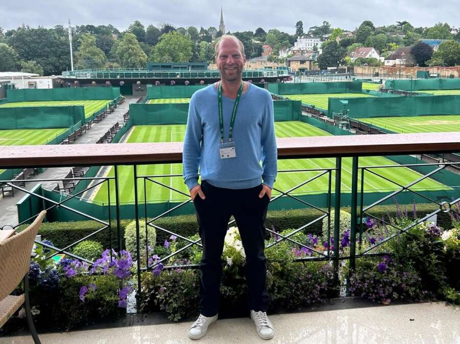 Tim Richter in Wimbledon: Tennistrainer vom Huder TV spielte für ...