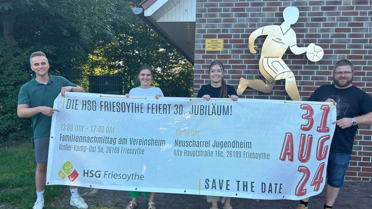 HSG Friesoythe: 30-jähriges Jubiläum trotz Hallensperrung im Freien feiern