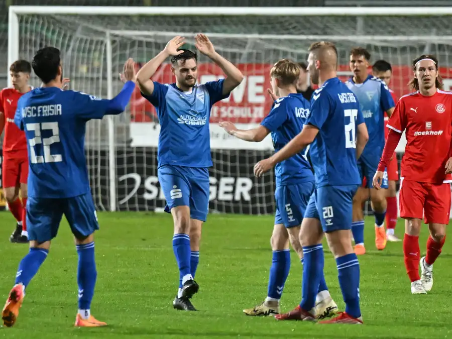 WSC Frisia weiter an der Spitze der Fußball-Bezirksliga