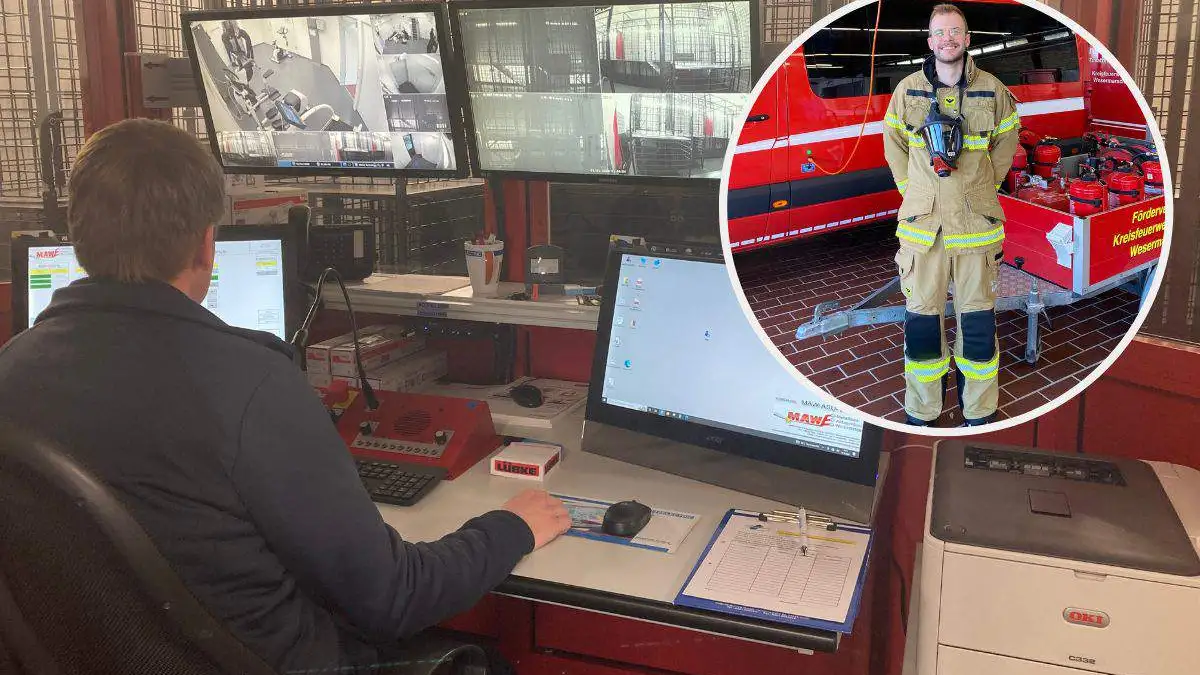 Wie wird man Feuerwehrmann? NWZ-Redakteur Tim Rosenau macht den Selbsttest