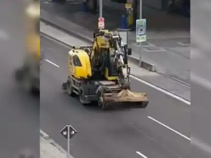 Zerstörungsfahrt mit Bagger in Grünsfeld: Polizei erschießt Mann
