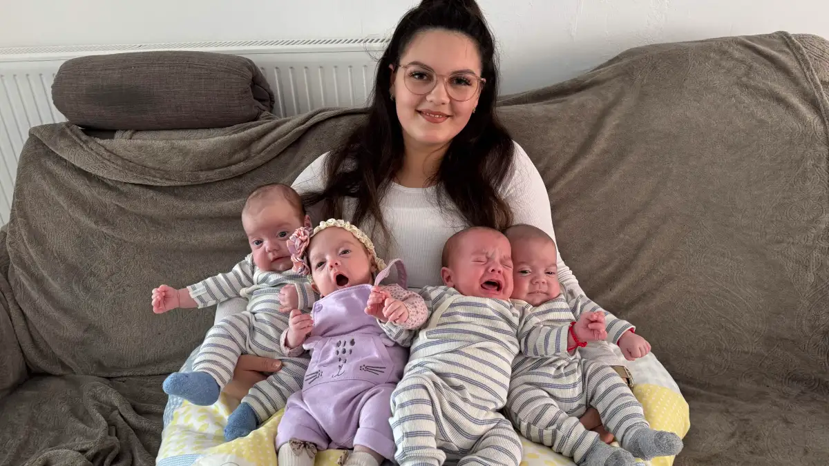 Vierlinge in Hinte: Junge Familie meistert den Alltag mit unerwartetem ...