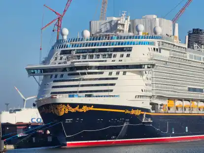 Kreuzfahrtschiff in Bremerhaven: „Disney Adventure“ erhält gegenüber ...