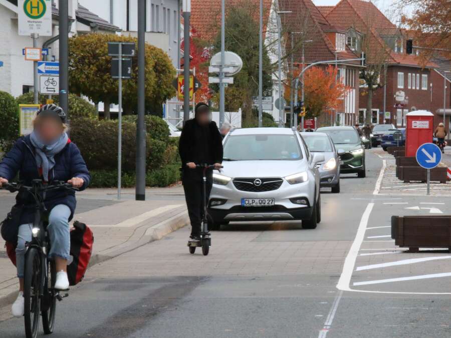 Verkehr in Cloppenburg: Autofahrer kontra Radfahrer