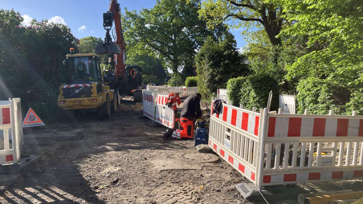Bauarbeiten am Sandweg in Oldenburg: So geht es auf der Baustelle voran
